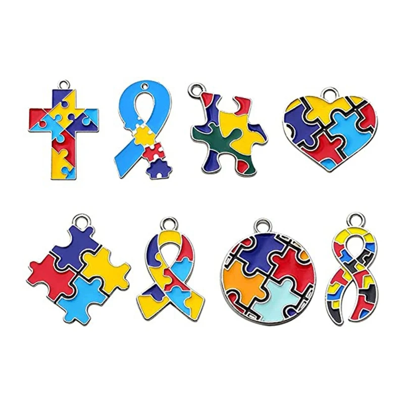 95AB-Colgante-cinta-concientizaci-n-sobre-autismo-coraz-n-cuadrado-con ...
