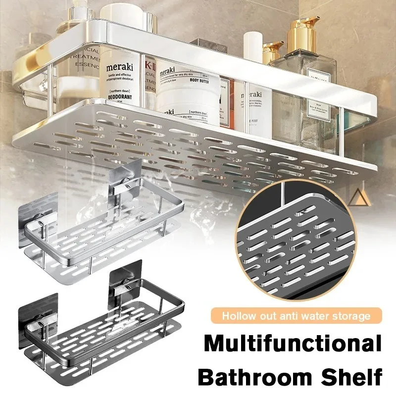 1-2pcs-Wall-Hanging-Corner-Rectangular-Rack-Bathroom-Shelf-Towel-Rack ...