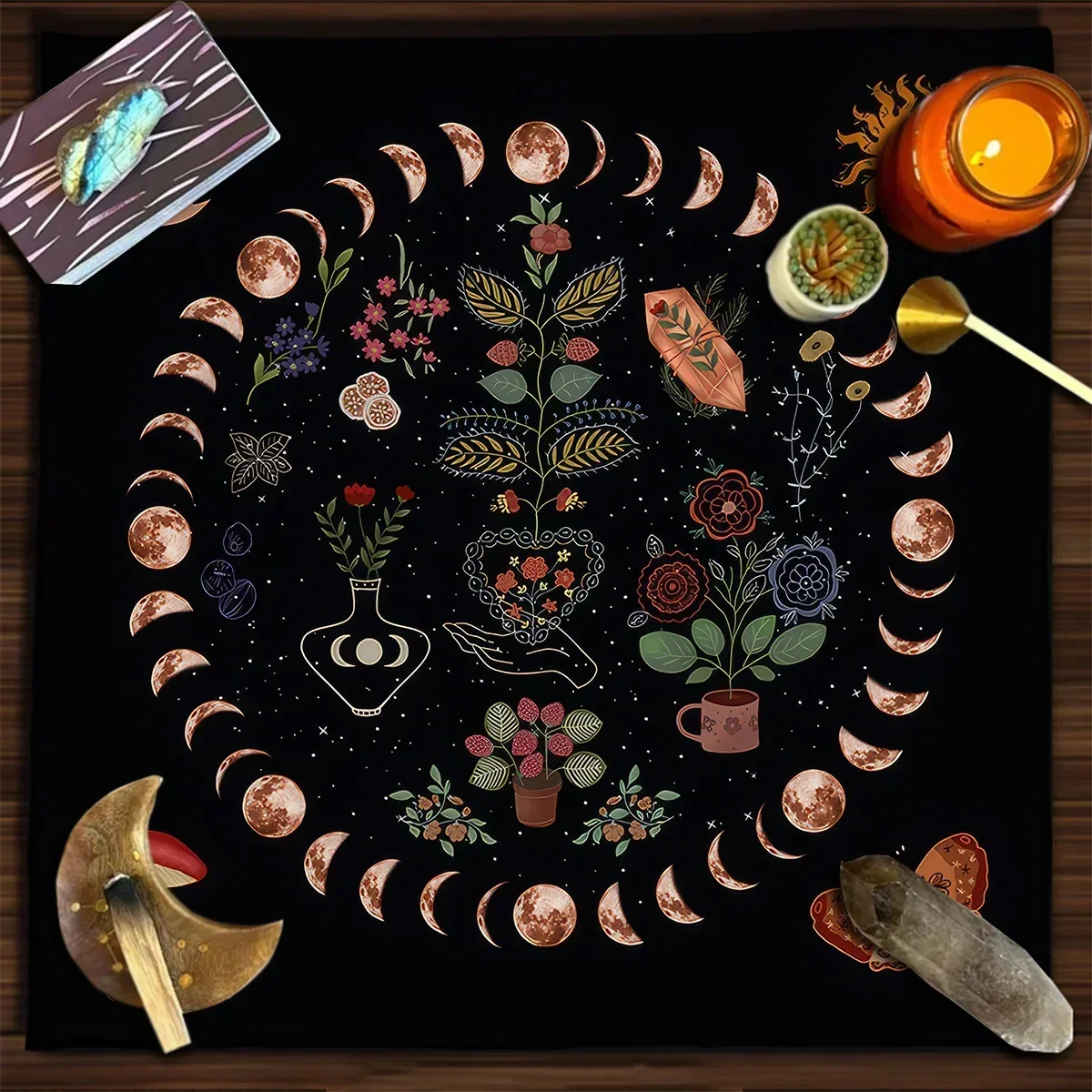 Tarot-Card-Tablecloth-For-Spread-Reading-Cloth-Boho-Decoration-Pendulum ...