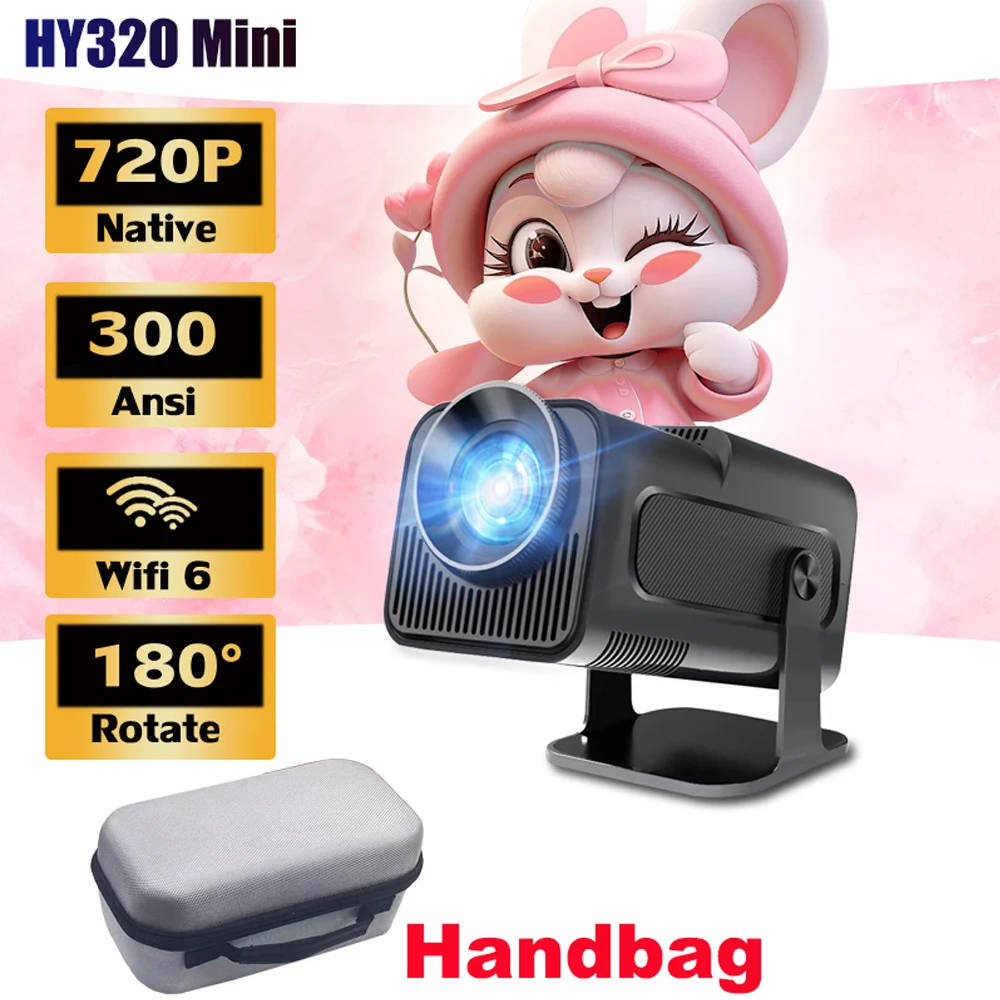 DITONG-HY320Mini-Newly-Native-720P-Android-11-4K-Projector-300ANSI ...