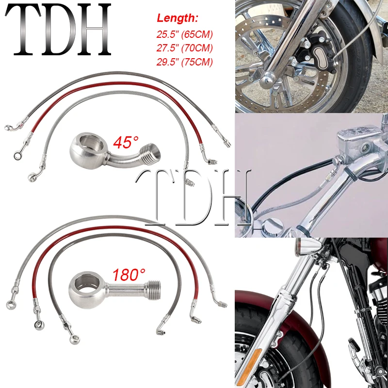 Motorcycle-Brake-Hose-Line-For-Harley-Softail-M8-18-2023-Front-Upper ...