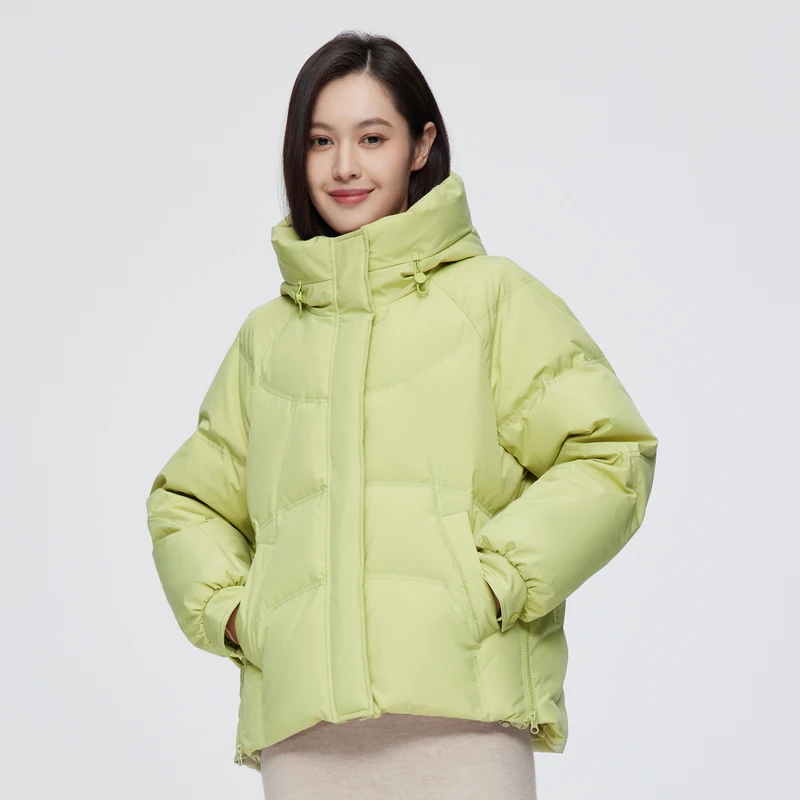 BOSIDENG new winter jacket women hooded light weight jacket Avocado ...