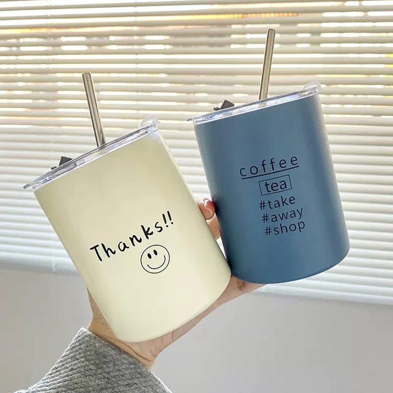 Termos creativos de acero inoxidable 304 con tapa, tazas de té y café ...
