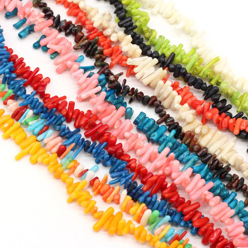 Natural-Corals-Beads-Irregular-Shaped-Grass-Coral-Loose-Exquisite ...