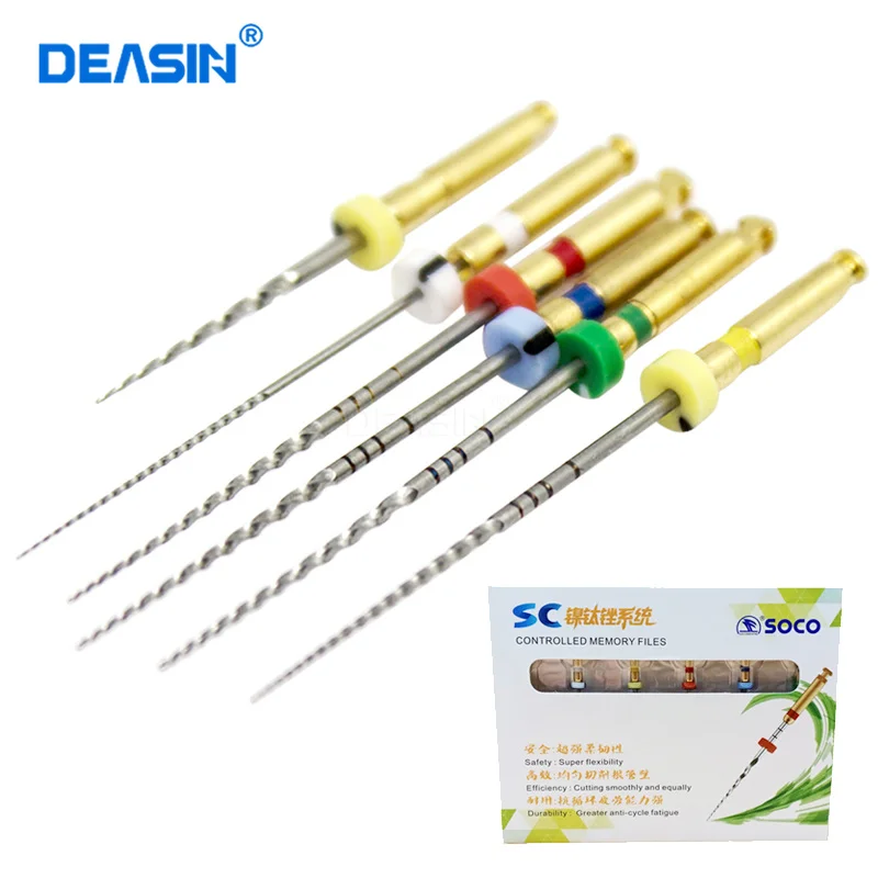 SOCO Lima de Canal radicular COXO, 6 unids/caja, archivos endodónticos ...