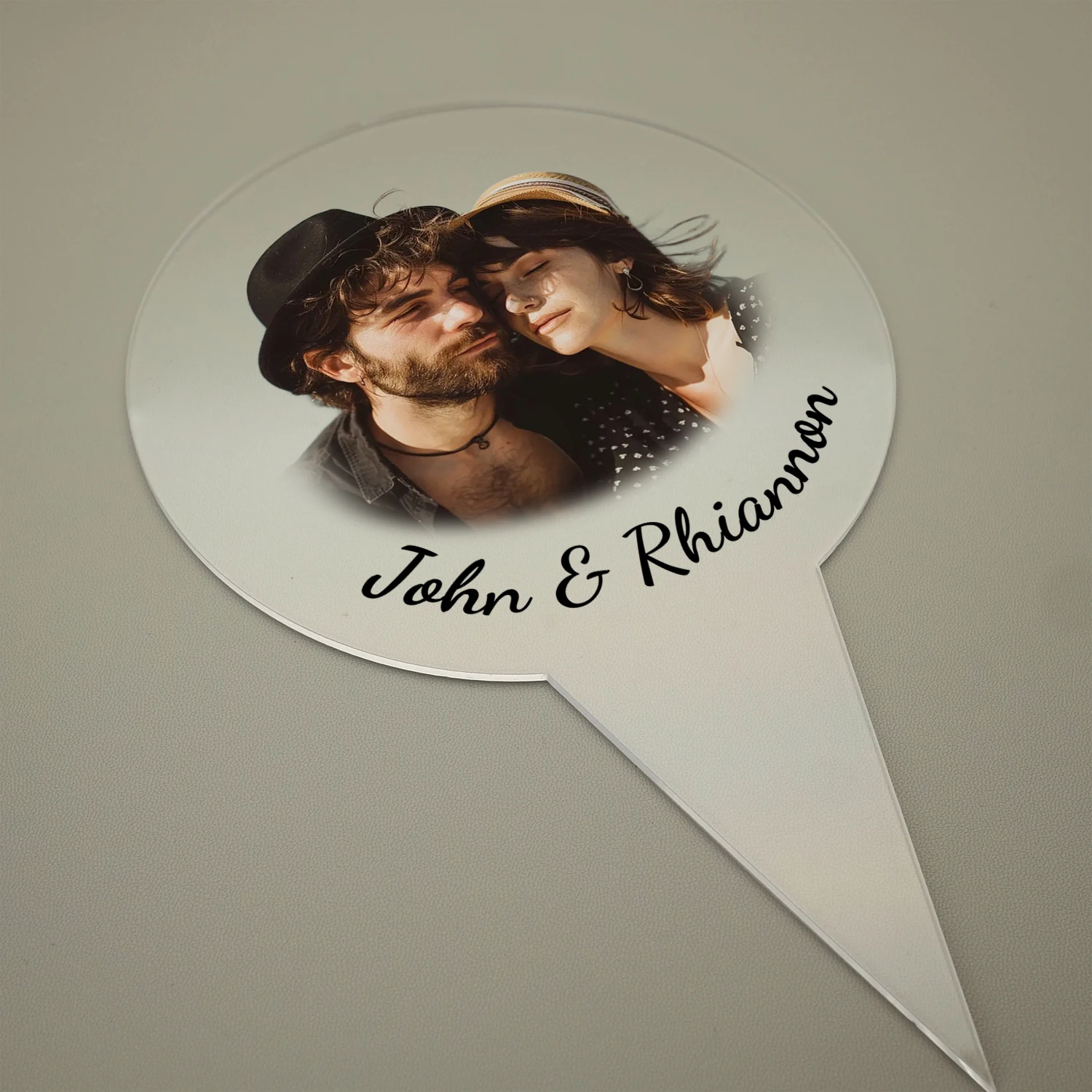 Custom Photo Wedding Cake Topper With Names | Gifts Flash