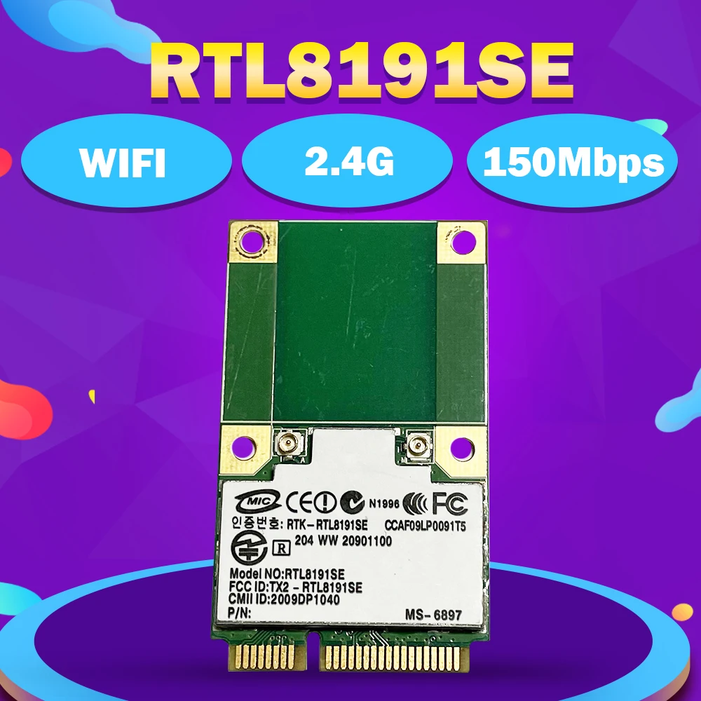 AzureWave AW NE104 RTL8191SE, Mini PCIe, pci express, Wlan, tarjeta ...