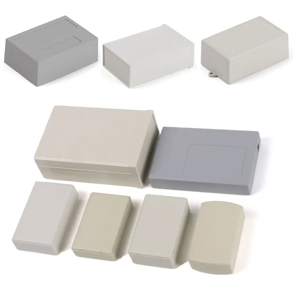 Plastic-Waterproof-White-Grey-DIY-Housing-Instrument-Case-Plastic ...