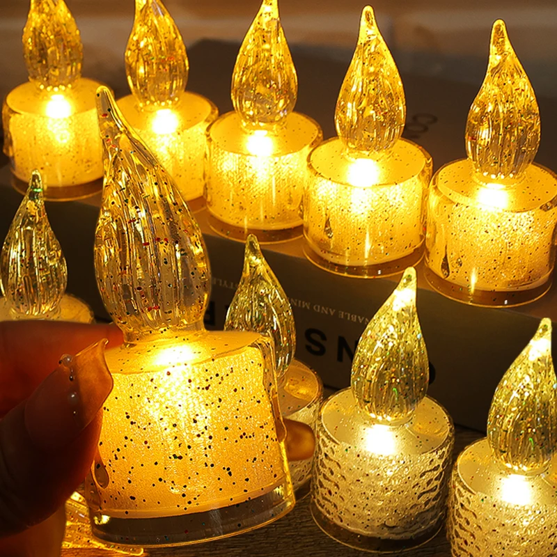 LED-Mini-Candle-Light-Romantic-Glitter-Flameless-Candles-Battery ...