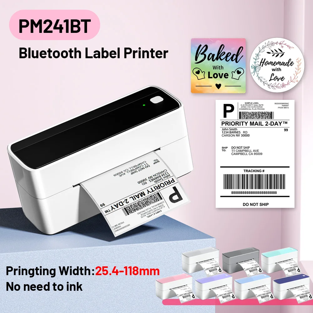Phomemo-PM241-BT-Shipping-Label-Printer-Bluetooth-Wireless-Thermal ...