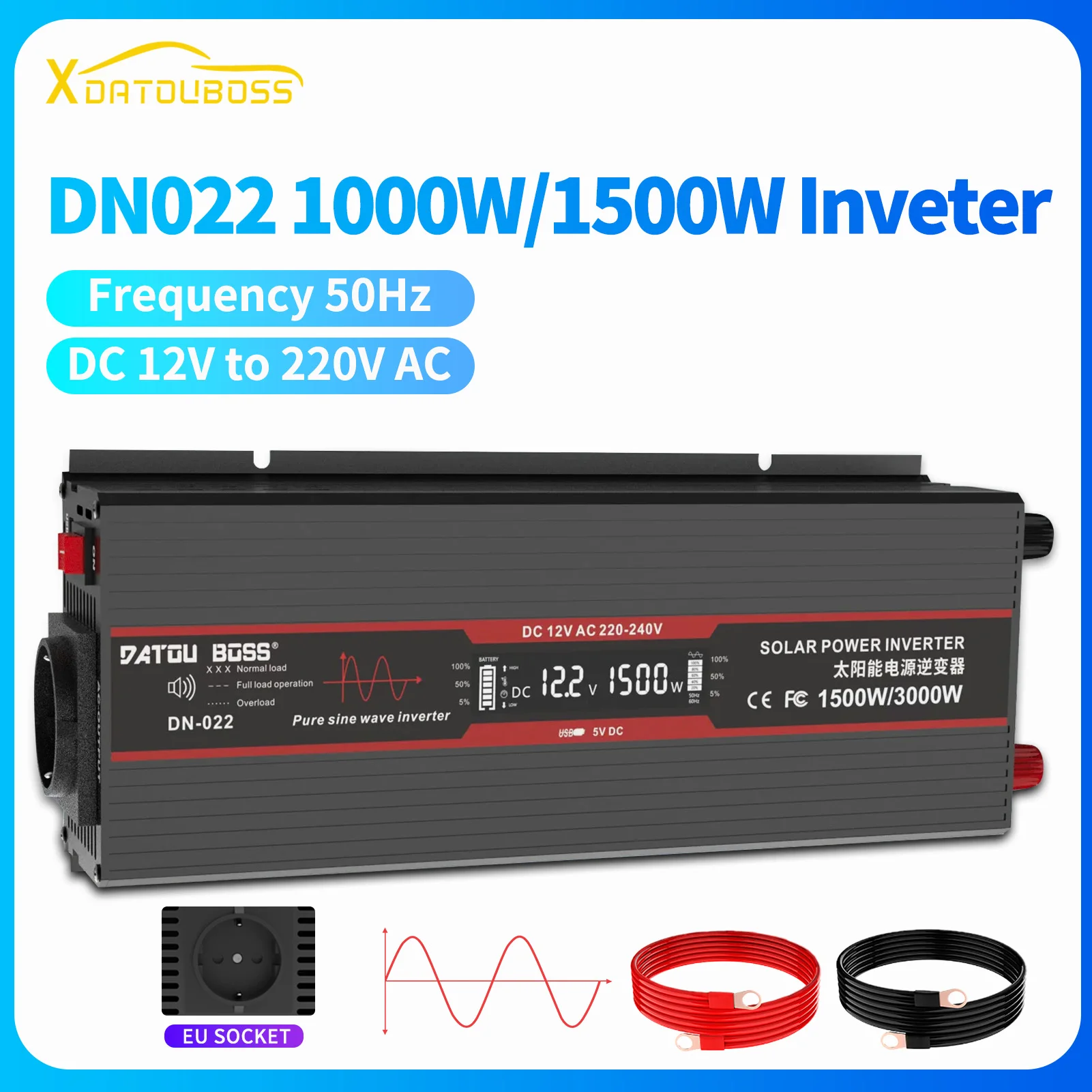 DATOUBOSS-Pure-Sine-Wave-Inverter-Power-Inverter-12V-to-220V-Pure-Sine ...
