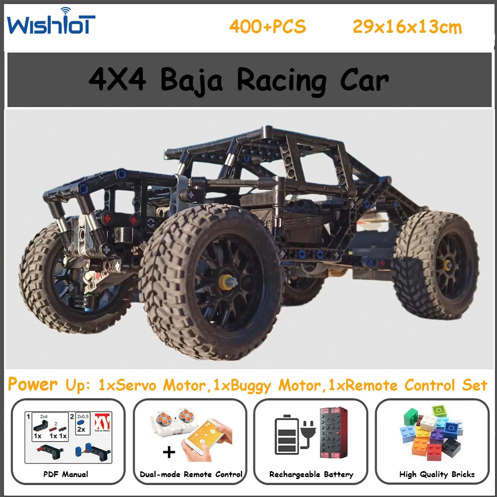 MOC-4X4-Baja-Car-Off-road-Racing-Car-Building-Blocks-Outdoor-Climbing ...