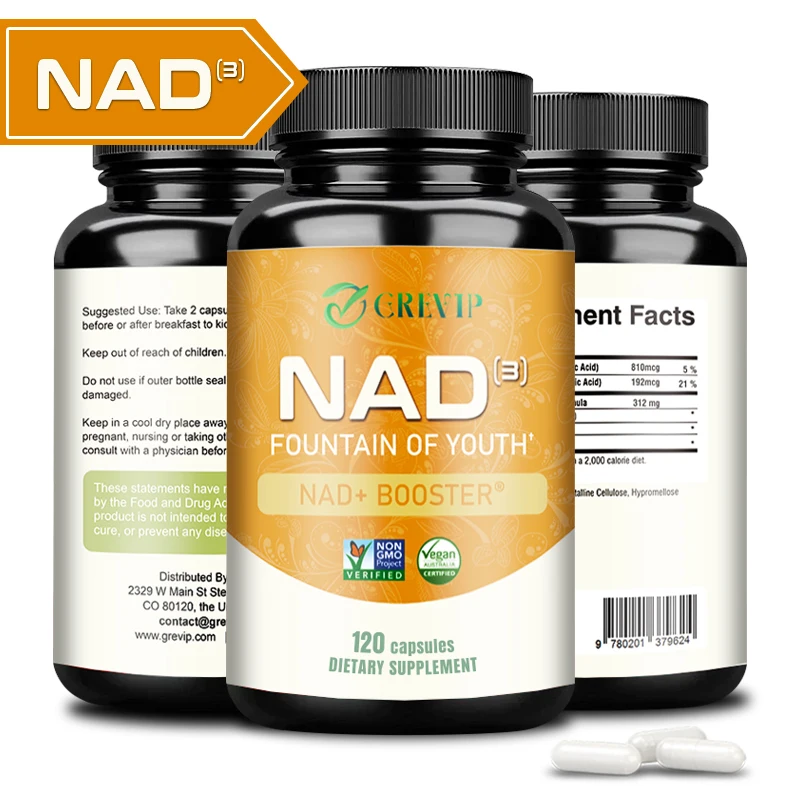 NAD-Capsules-Natural-Energy-Supplement-Anti-aging-Promotes-Cell-Health ...