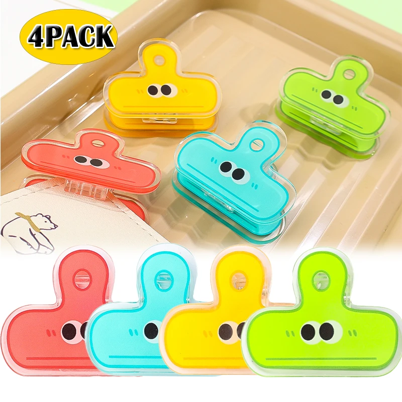 4pcs-Multicolor-Paperclip-Cute-Face-Acrylic-Binder-Clip-Planner-Clips ...