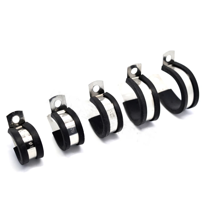 Free Shipping 2Pcs/Lot 6MM-55MM 304 Stainless Steel Rubber Lined P ...