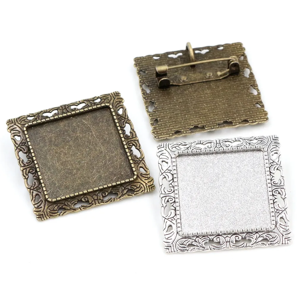 New-Fashion-5pcs-25mm-Inner-Size-Antique-Silver-Plated-and-Bronze ...