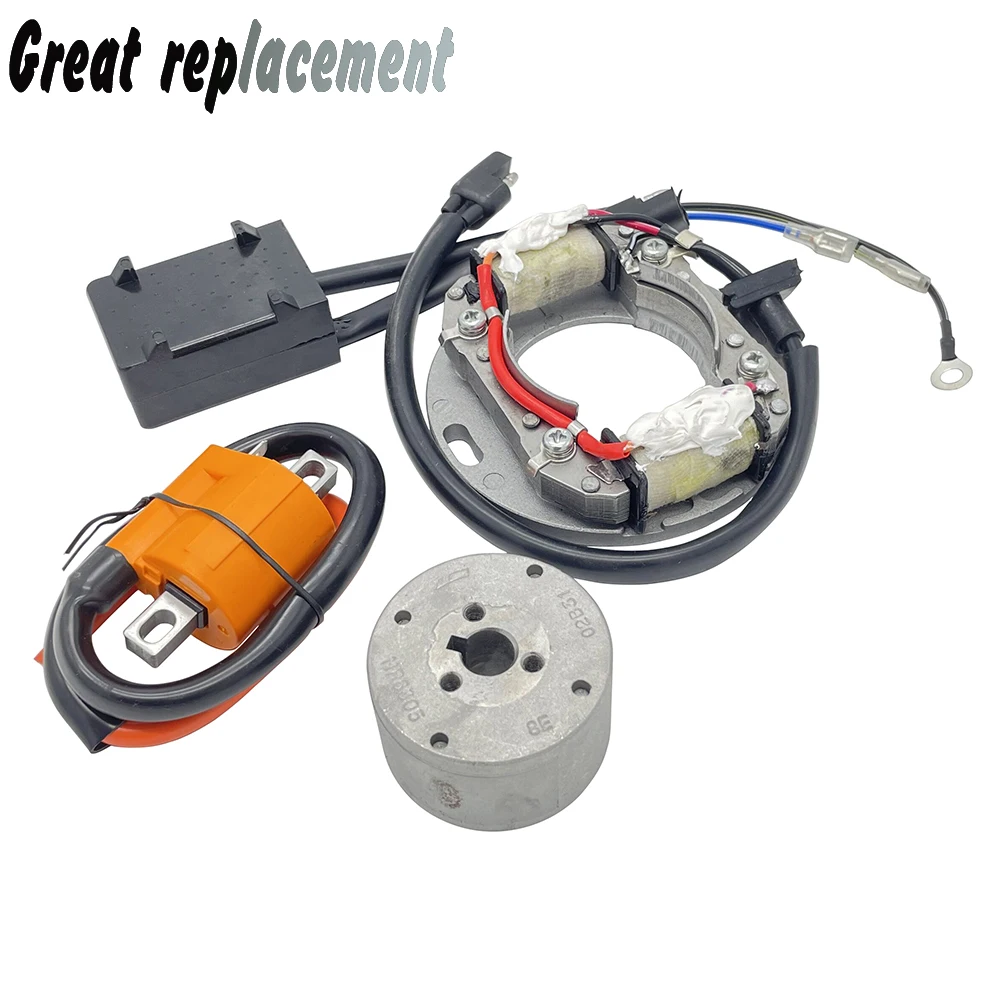 Motorcycle Ignition Coil Rotor Stator Magneto CDI Box Set Fit For ...