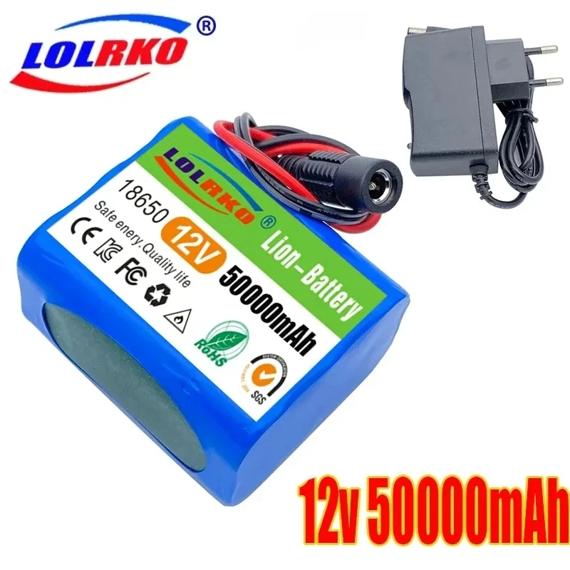 12V-50000mah-battery-18650-Li-ion-50Ah-Rechargeable-batteries-with-BMS ...