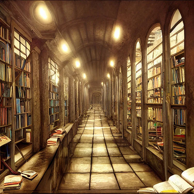 Magic-Old-Castle-Library-Decoration-Bookshelf-Backdrop-Fantasy-Vintage ...