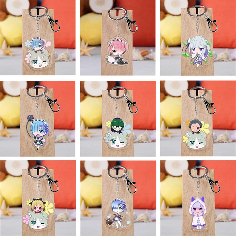 Subaru Zero Keychain | Acrylic Key Chain | Emilia Keychain | Subaru ...