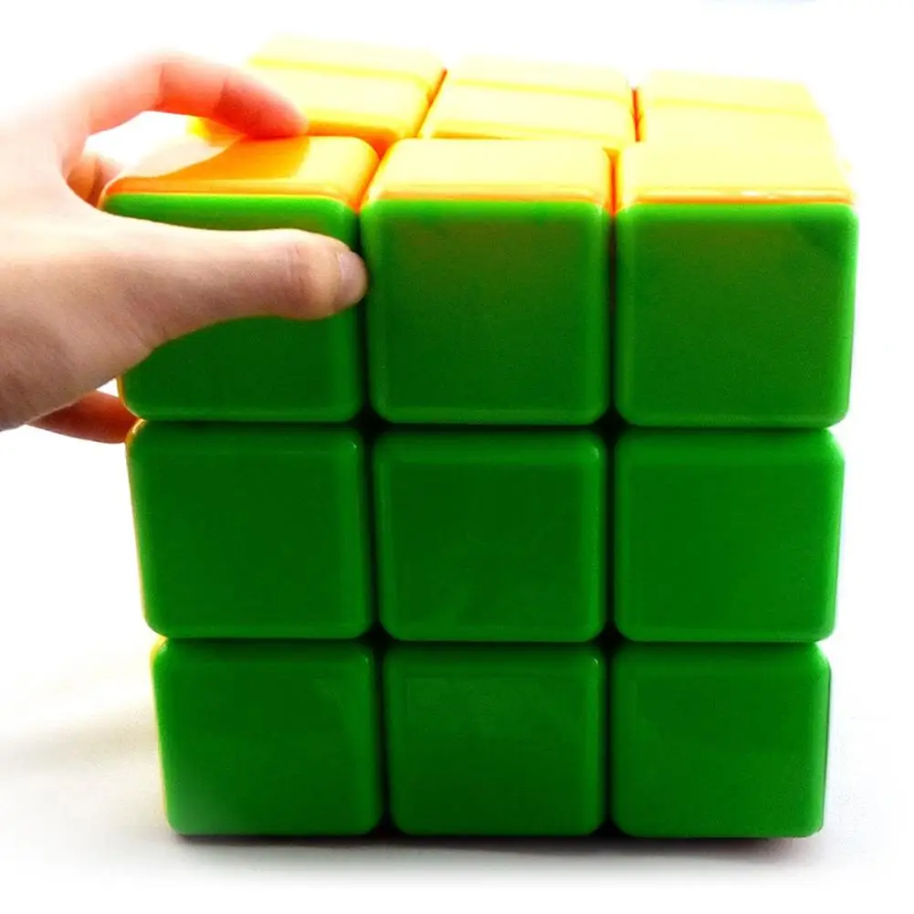 Cubo mágico de descompresión, juguete educativo, fácil giro, 18cm, 3x3x3