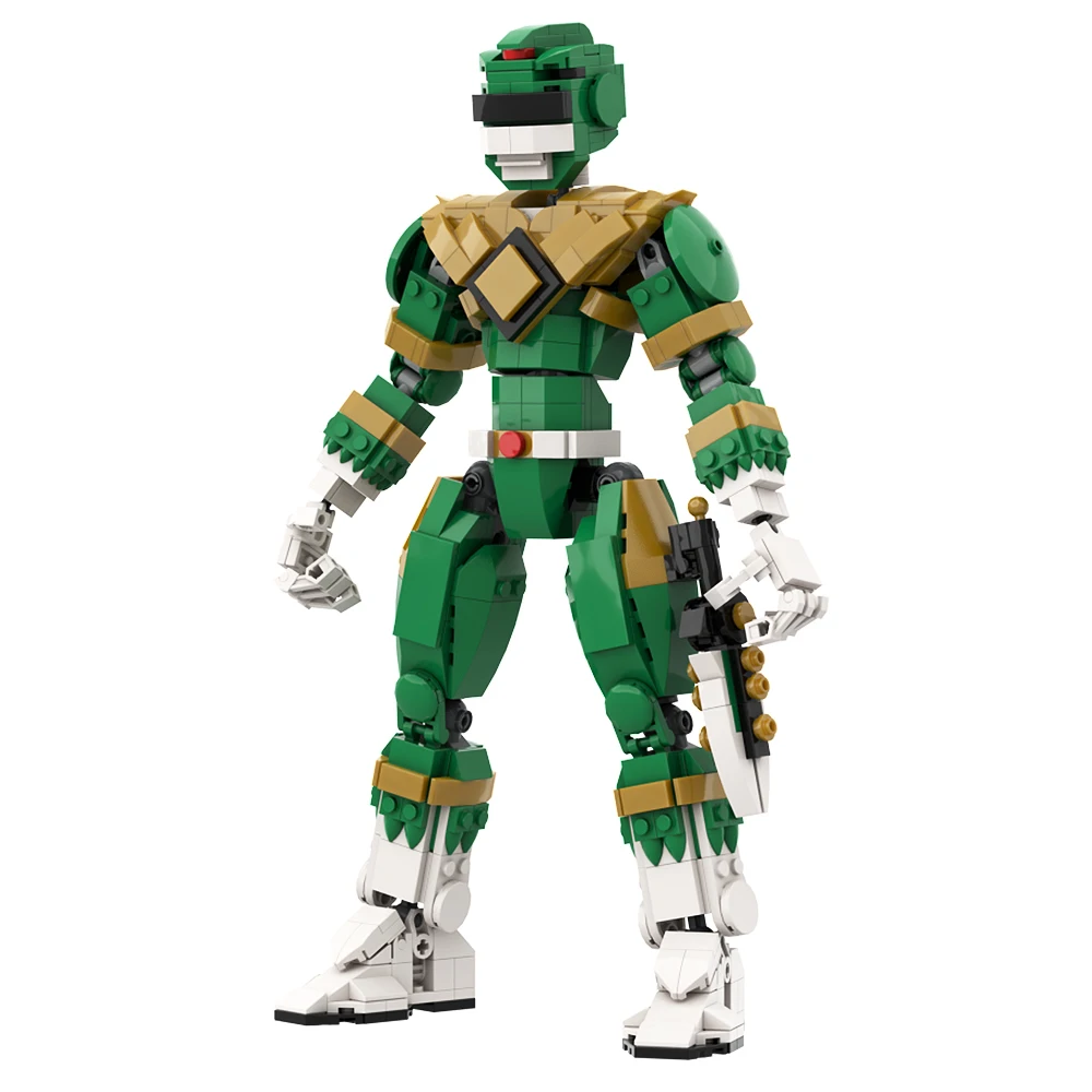 Gobricks-MOC-Mecha-Green-Ranger-bloques-de-construcci-n-Powered-Rangers ...
