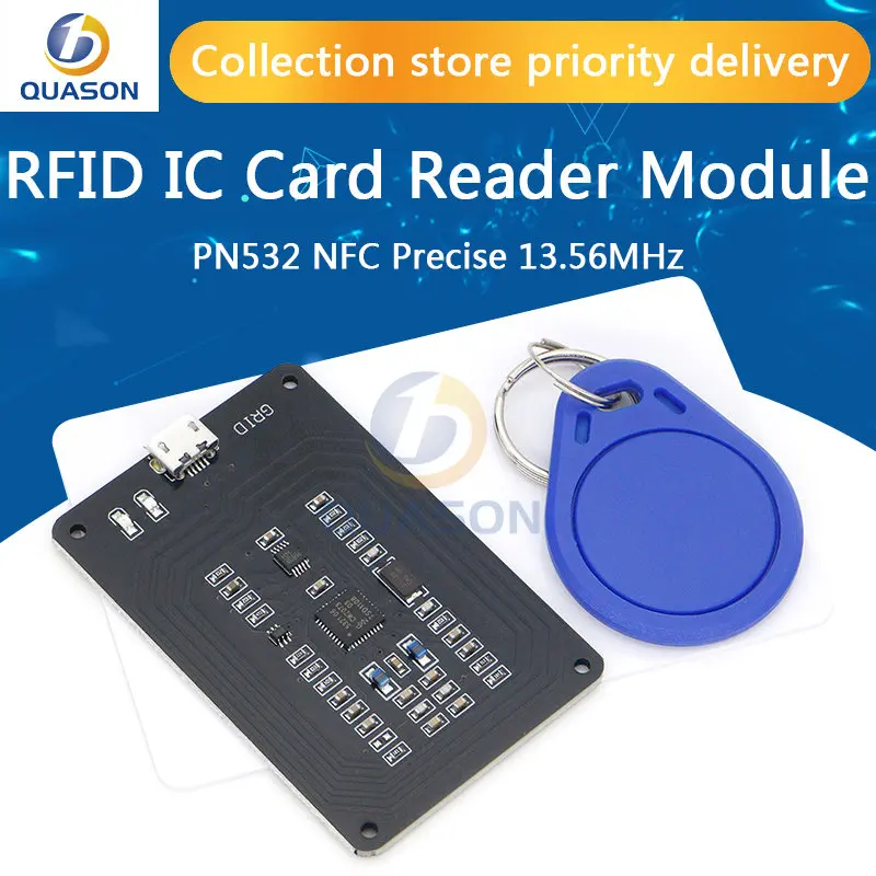 Pn532 Nfc Precise Rfid Ic Card Reader Module 1356mhz For Raspberry Pi