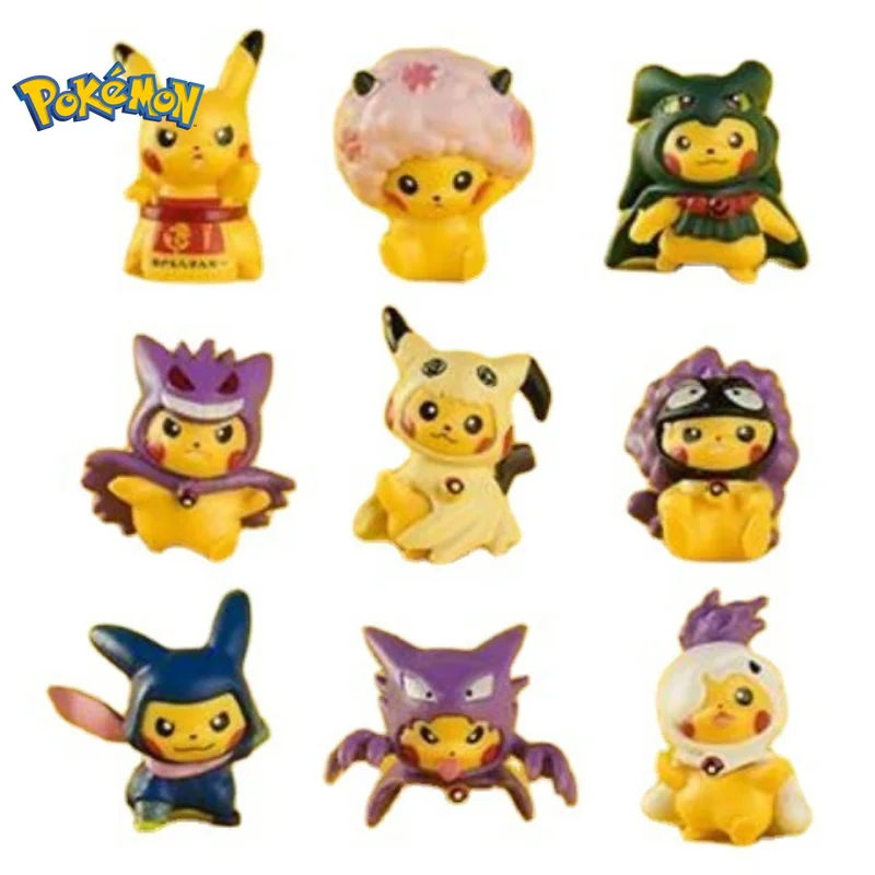 9pcs-set-Pokemon-Pikachu-Anime-Figure-Toys-Cartoon-Mini-Pikachu-Cross ...