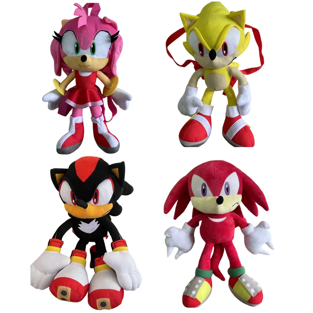 55cm Large Hedgehog Shadow Knuckles Echidna Pink Amy Super Sonic Plush ...