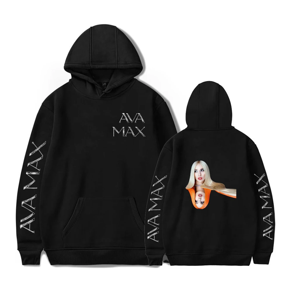 Ava Max Hoodie Long Sleeve Pullover Men Women Hooded Sweatshirt Casual ...