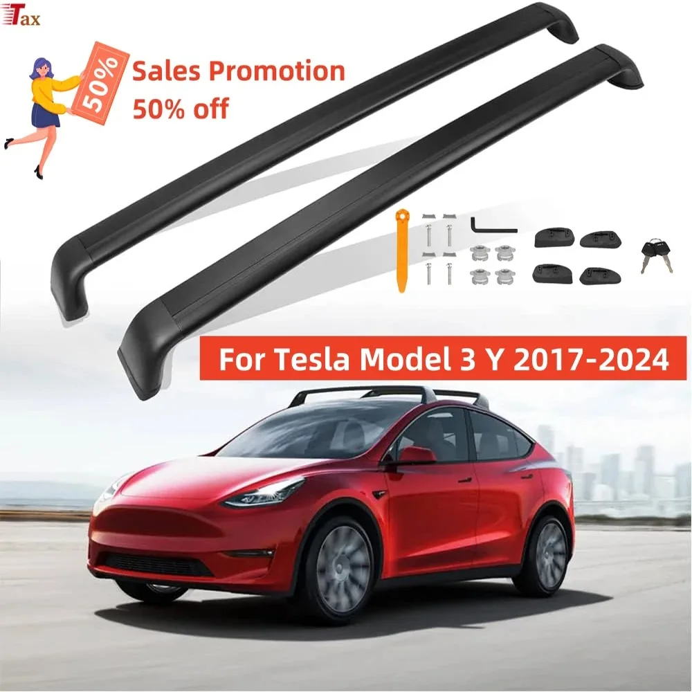 Cross-Bars-Lockable-Roof-Rack-for-Tesla-Model-Y-Model-3-Highland-2024 ...