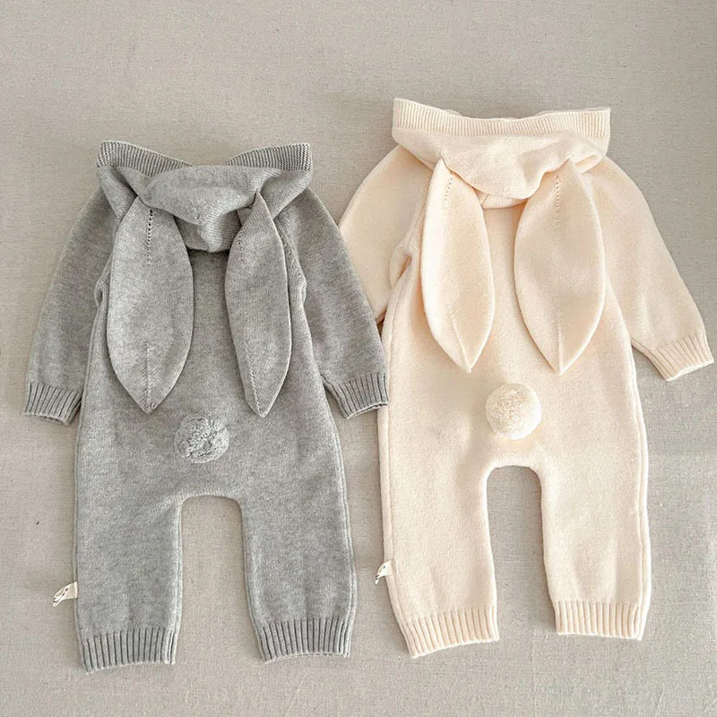 Autumn-Winter-Newborn-Baby-Boys-Girl-Knitted-Jumpsuit-Solid-Color-Knitting-Hooded-Infant-Baby ...