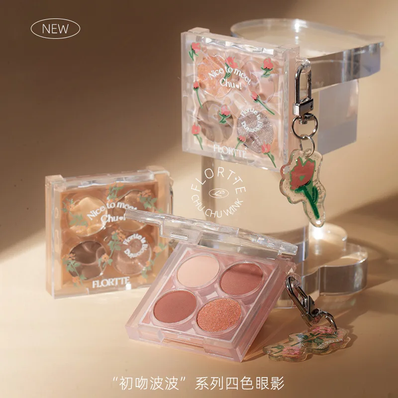 FLORTTE-First-Kiss-Bobo-Eye-Shadow-Girl-Water-Wave-Four-Color-Wave-Eye ...