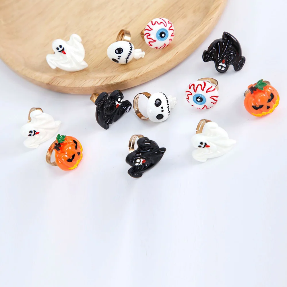 12pc-Halloween-Ghost-Ring-for-Children-Halloween-Party-Decoration ...