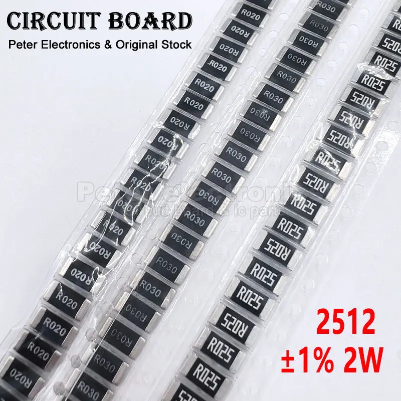 50pcs-Resistance-2512-2W-1-R001-R002-R003-R004-R005-R006-R008-R010-R012 ...