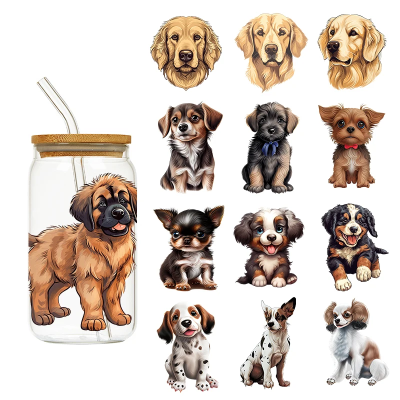 LETOP-1PCS-Cute-Small-Pets-Dogs-3d-Glass-Sticker-Glass-Transfer-Sticker ...