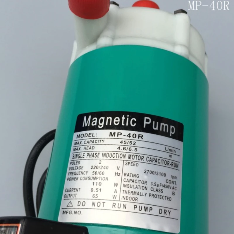 50 hz/60 hz小さなプラスチック磁気駆動遠心水ポンプ220ボルト電気磁気ポンプMP 40R/rm|magnetic drive|magnetic pumpwater pump 220v ...