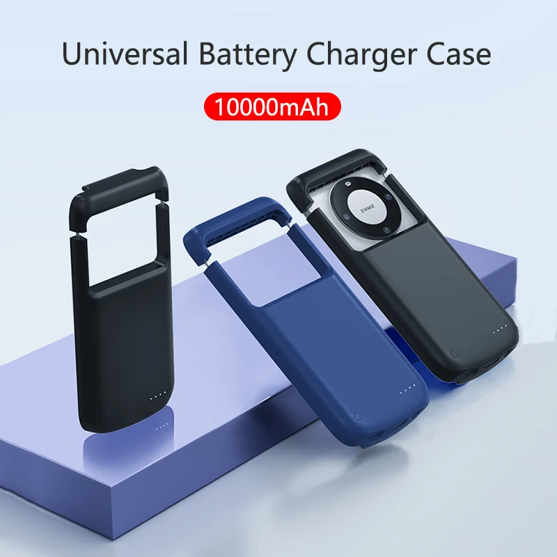 10000mAh Battery Charger Case External Battery Pack Cover Battery Case ...