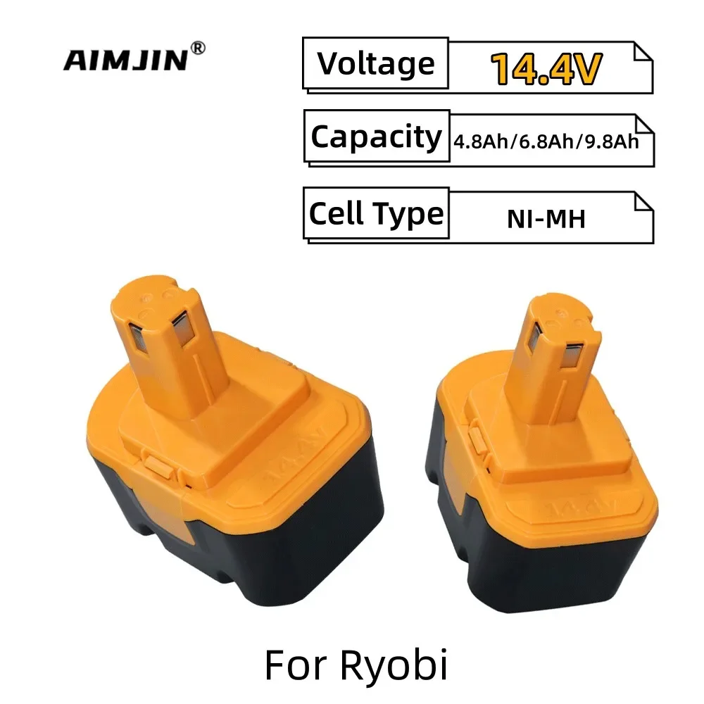 For-Ryobi-14-4V-6800mAh-Battery-SaftSafety-Compatible-R10521-RY6201 ...