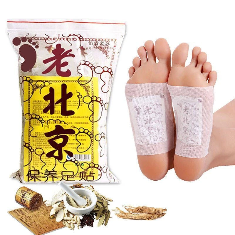 Artemisia Argyi Detox Foot Patches Pads Toxins Feet Slimming Cleansing ...