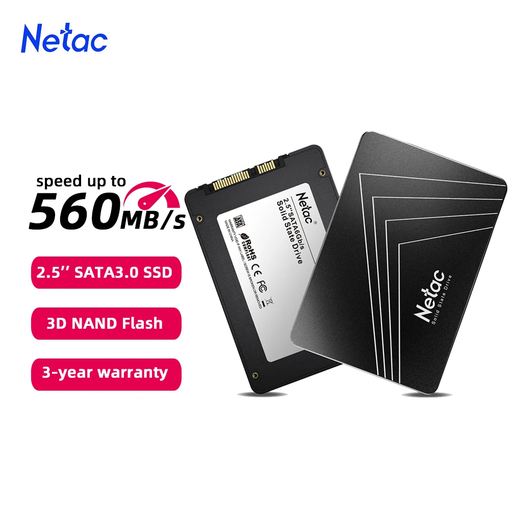 Netac-TLC-Solid-State-Drive-para-Desktop-e-Laptop-SSD-SATA-III-Hard ...