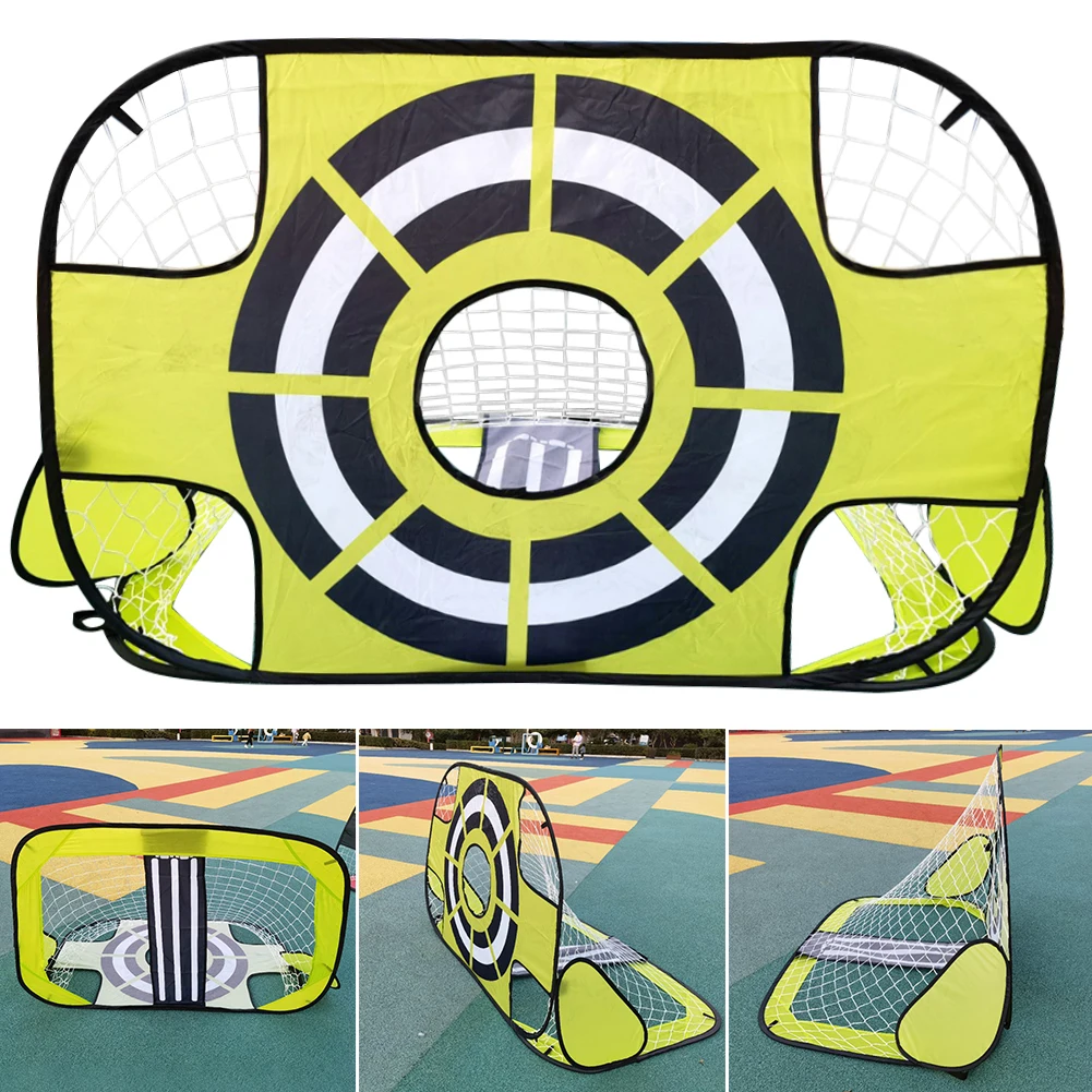 Portable-Football-Target-Kids-Soccer-Goal-Set-Foldable-3-93-X-2-62-FT ...