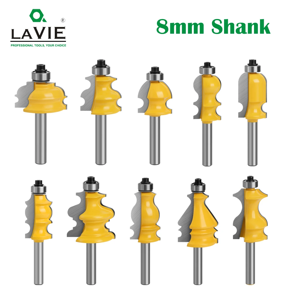 LA VIE 1 pc 8mm Shank Architectural Molding Handrail Router Bit Casing ...