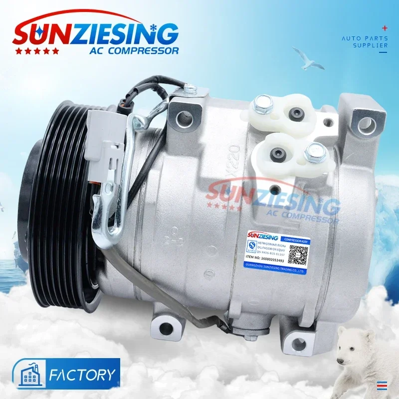 For Toyota Camry 2001 to 2006 Ac Compressor 10S17C 447220 -3274 447170 ...