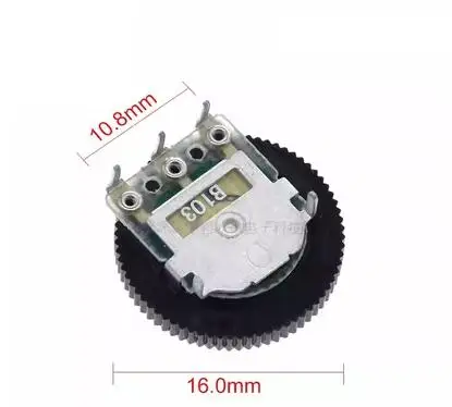 Single-Pot-1K-10K-50K-B102-B103-B503-16-2mm-3Pin-Volume-Switch-Gear ...