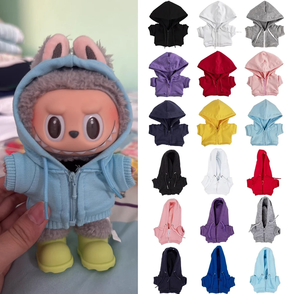 For Labubu Casual Sweatsuit Set Comfy Clothes for Labubu 15/17cm Dolls ...