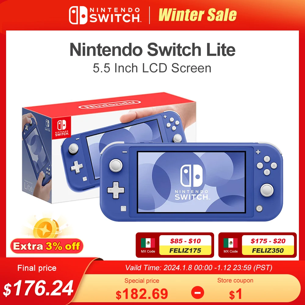 Nintendo-Switch-Lite-Blue-Game-Console-Multiple-Color-Optional-275g ...