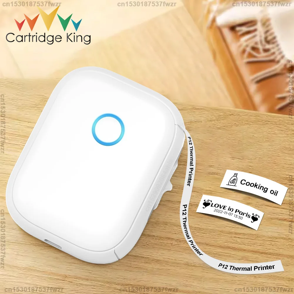 P12-Label-Printer-with-Cutting-knife-Portable-Pocket-Label-Printer ...