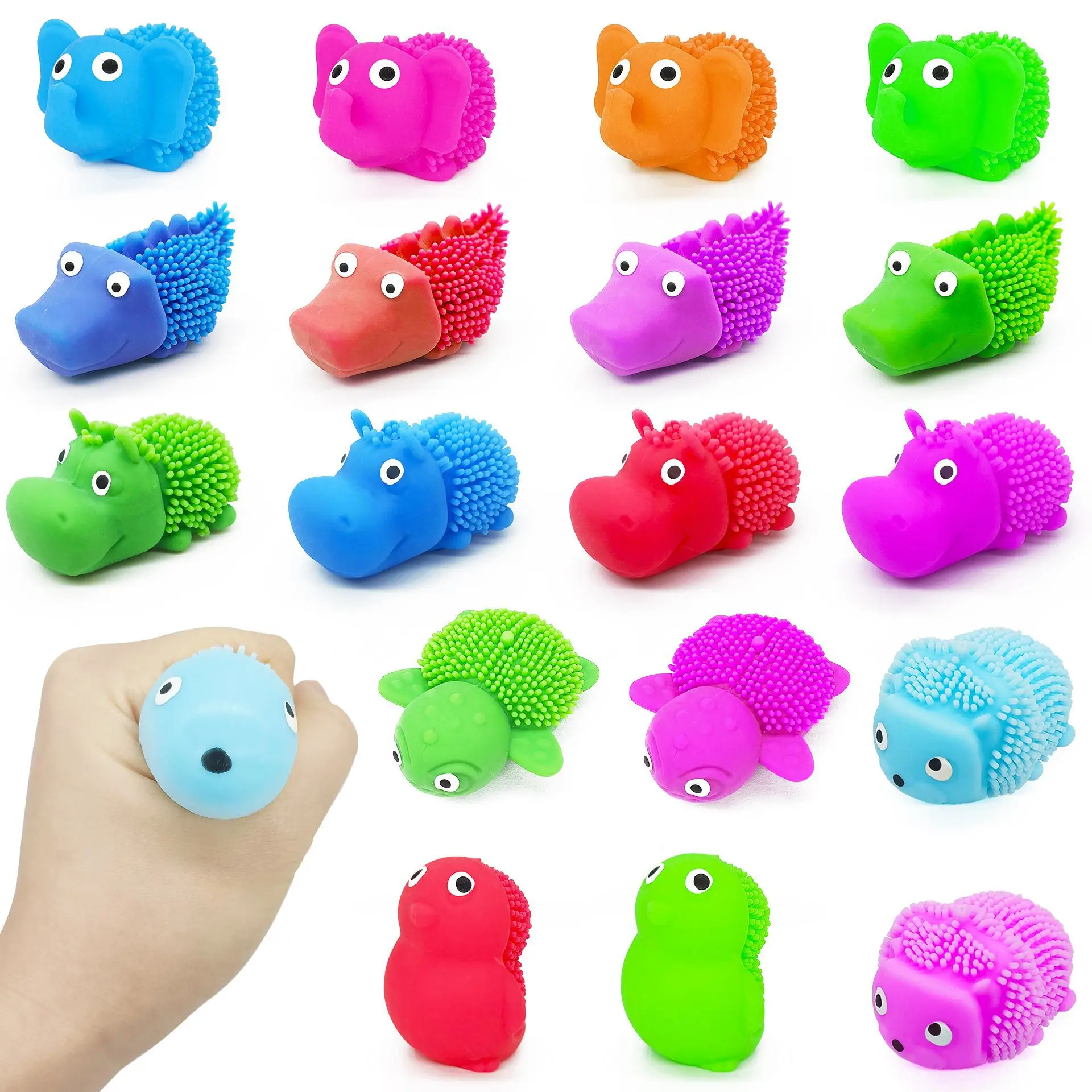 10PC Funny 3D Animal Squeeze Toy Child Birthday Party Favors Surprises ...