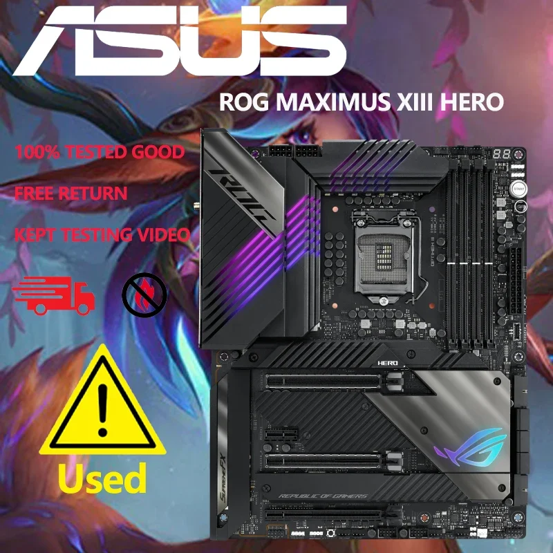 Asus-ROG-MAXIMUS-XIII-HERO-Desktop-Intel-Z590-DDR4-PCI-E-3-0 ...